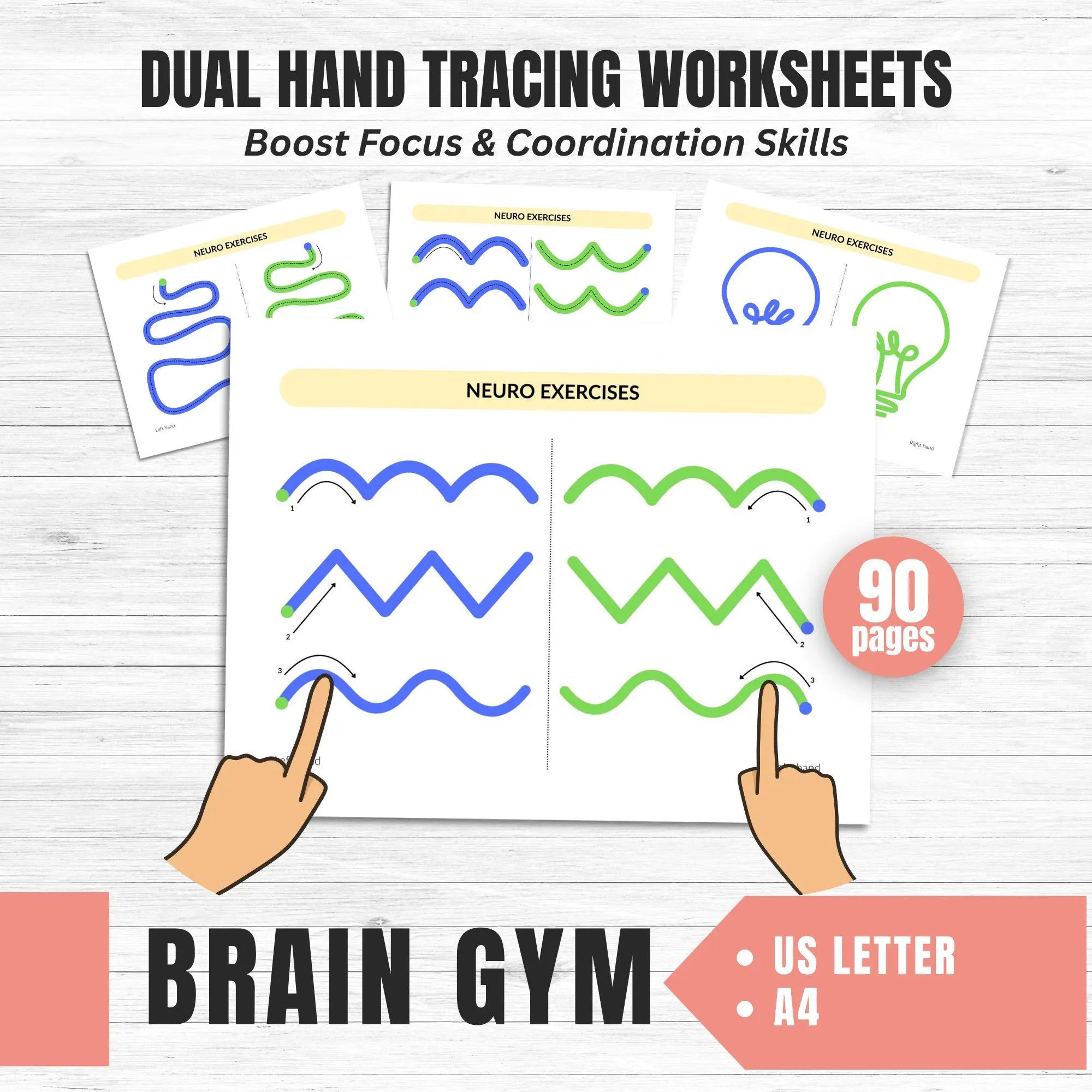 Hand Tracing Worksheets – Creative Mind Essentials